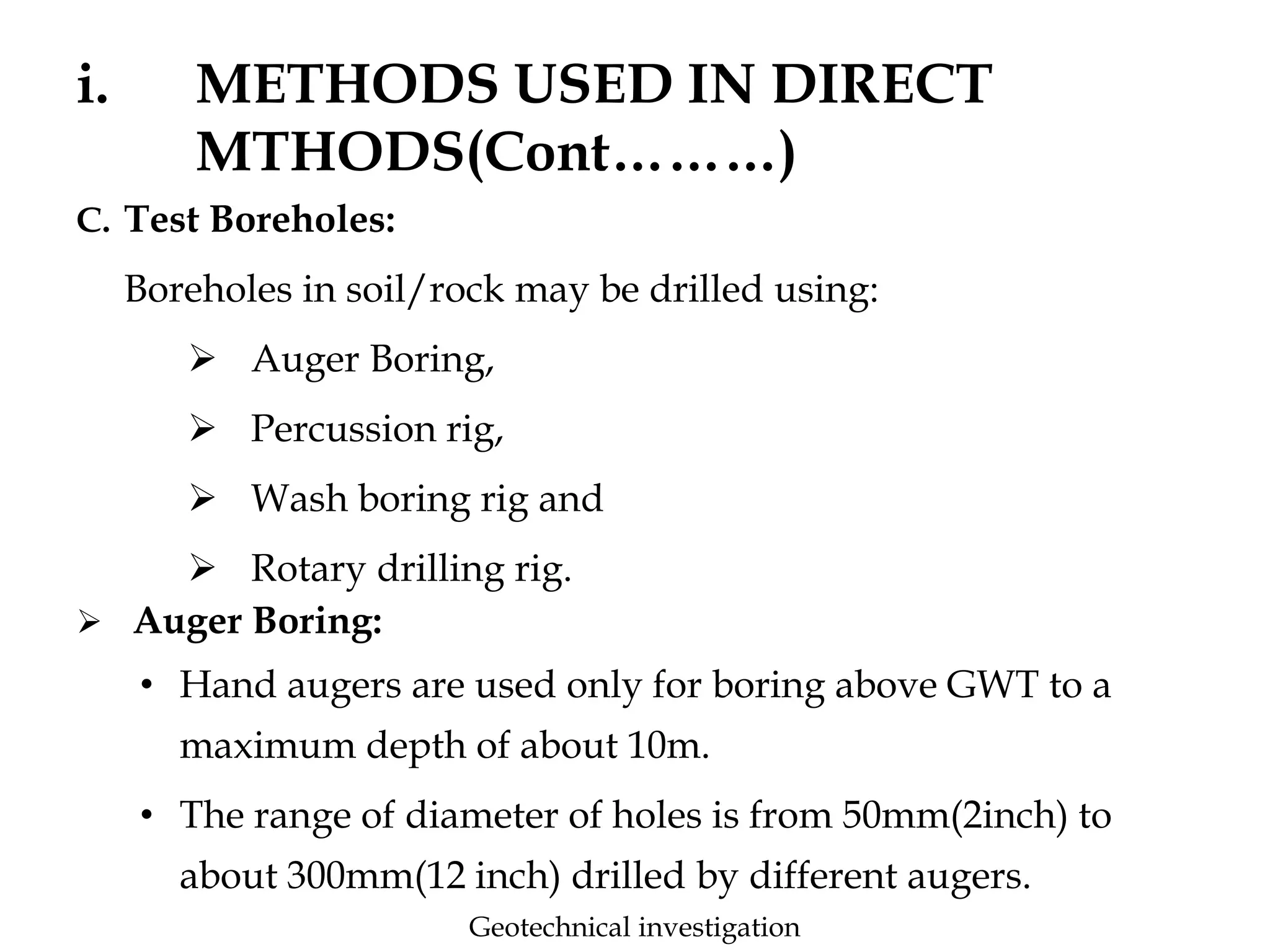 Geotechnical investigation | PPTX
