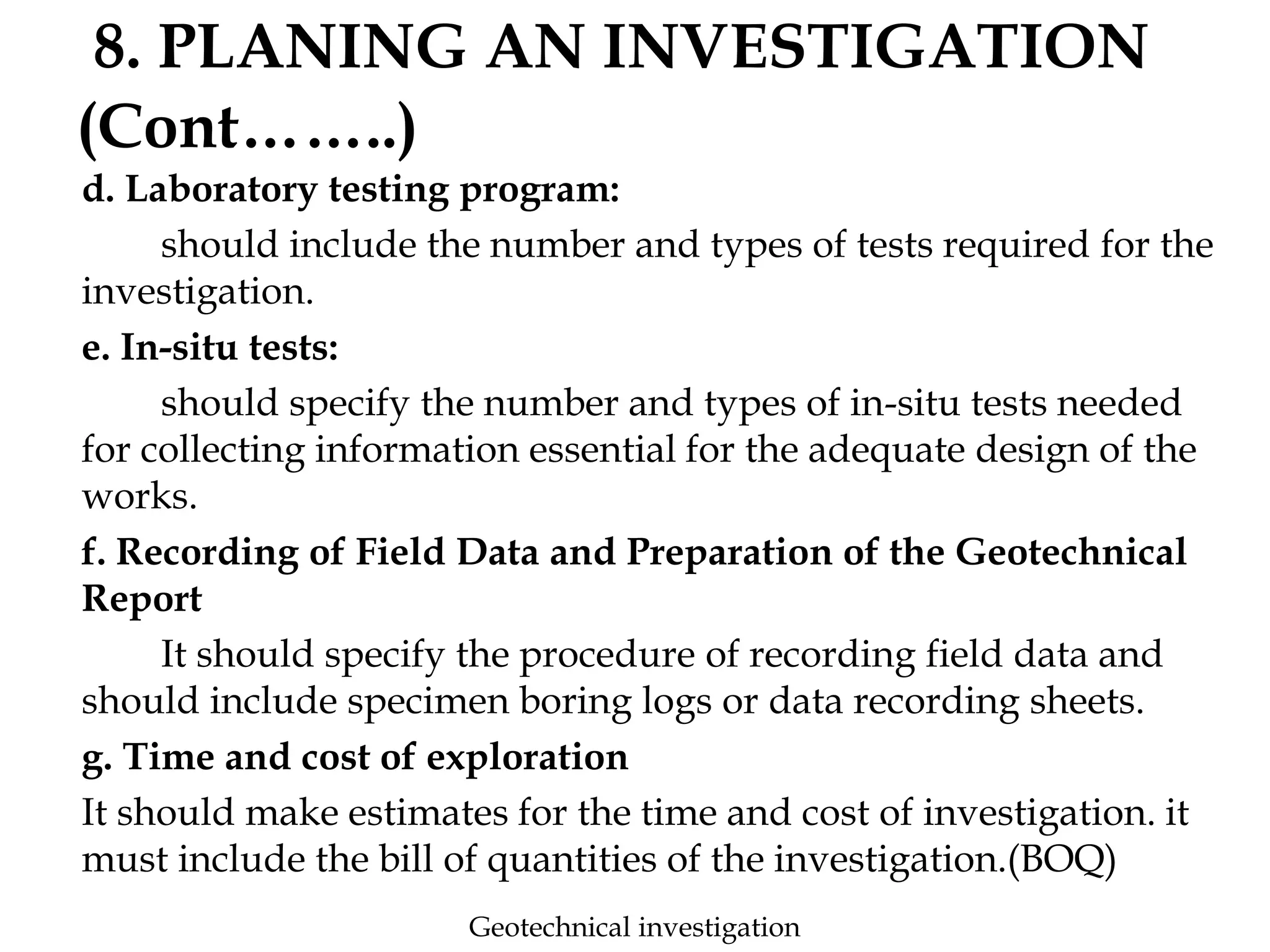 Geotechnical investigation | PPTX