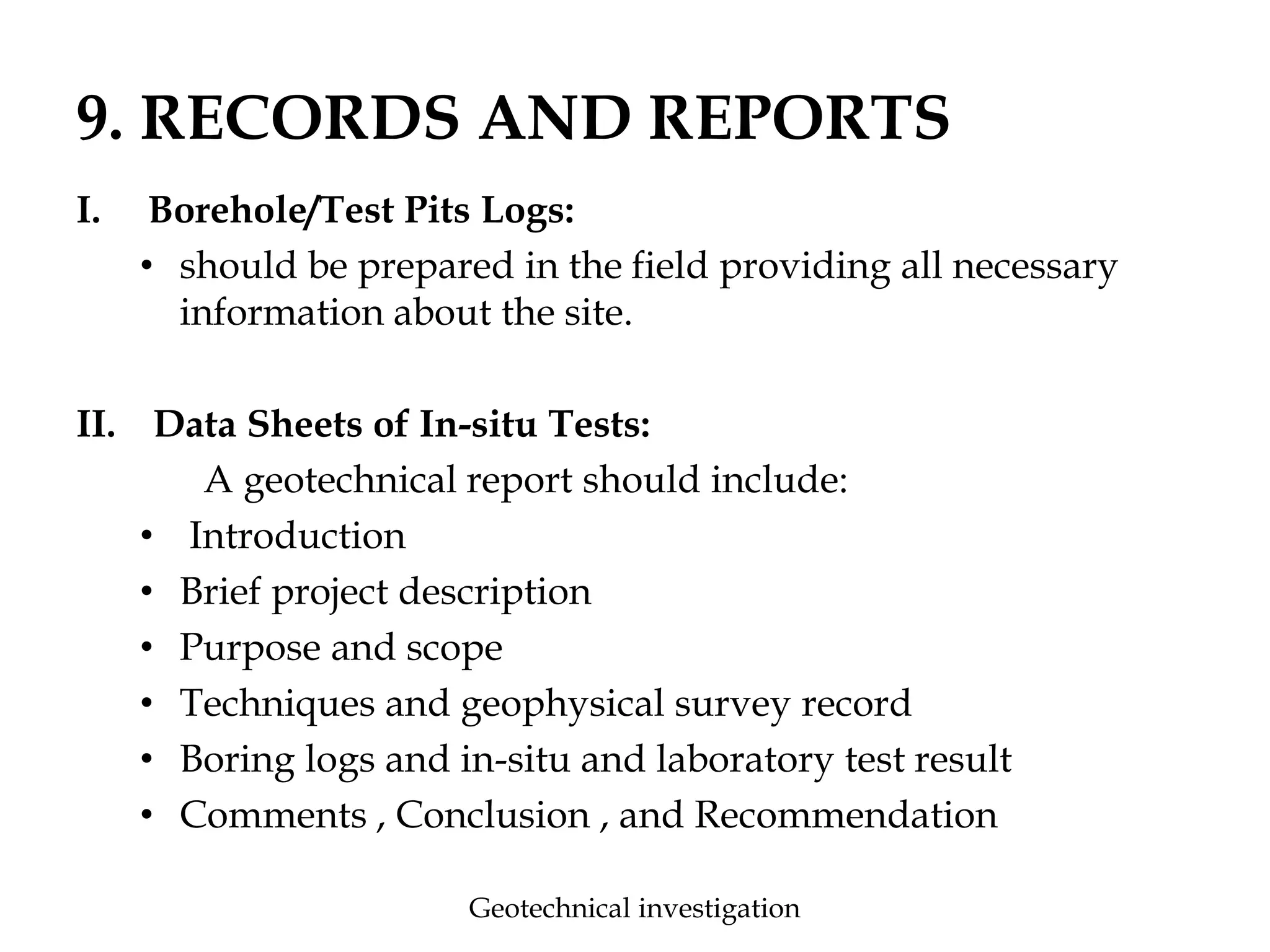 Geotechnical investigation | PPTX