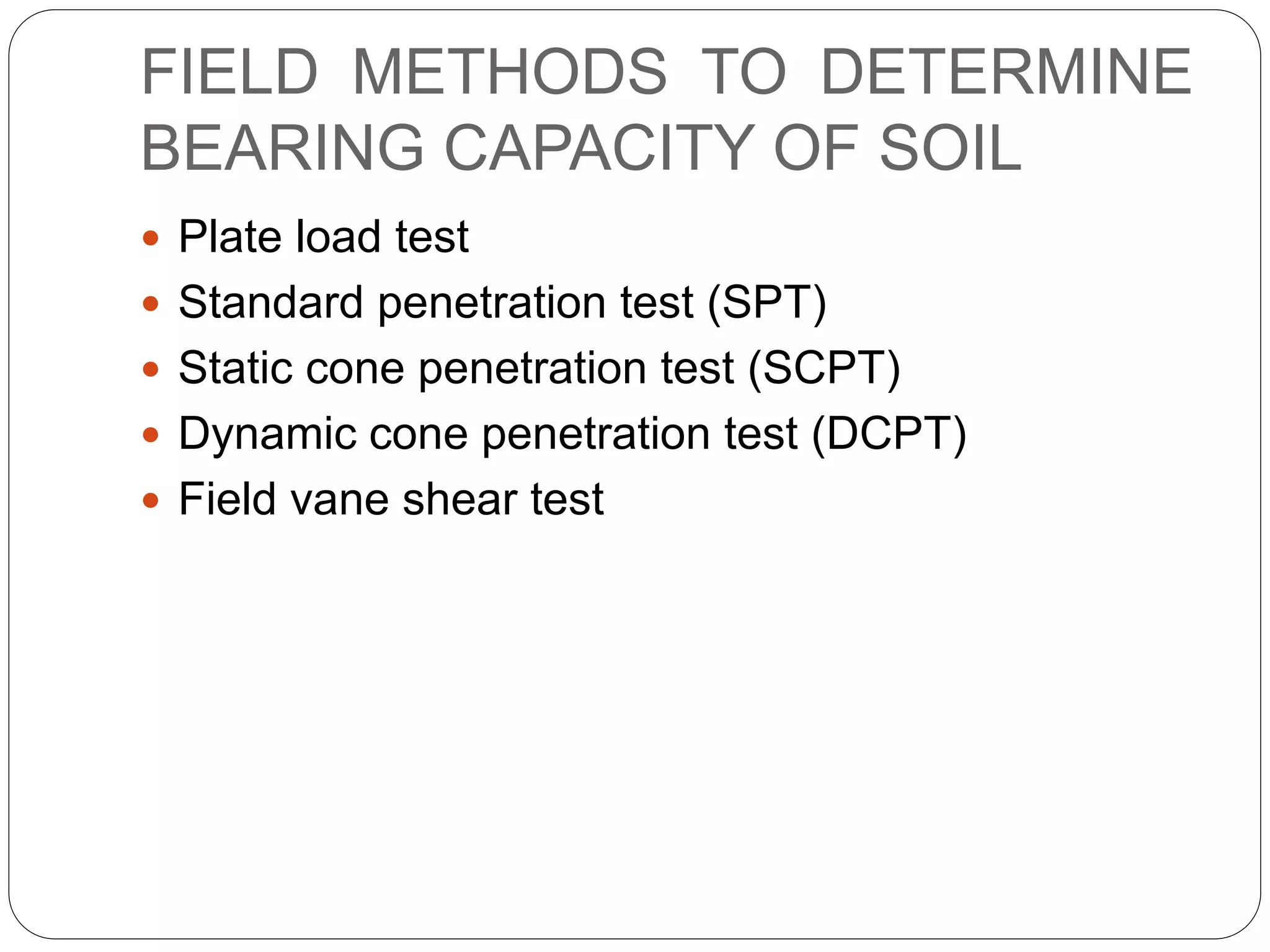 Geotechnical investigation for road work | PPTX