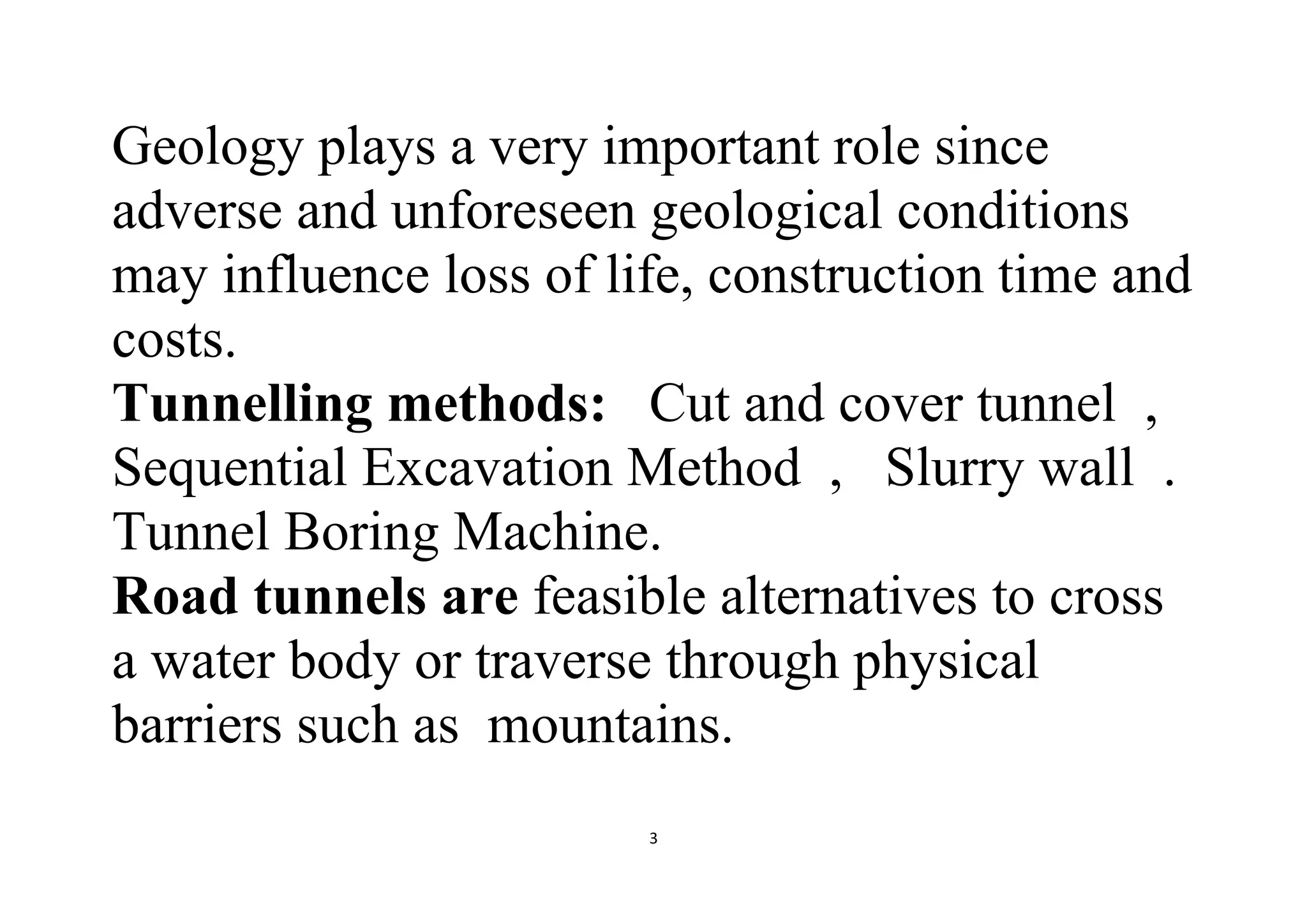 Geotechnical investigations for tunnelling | PDF
