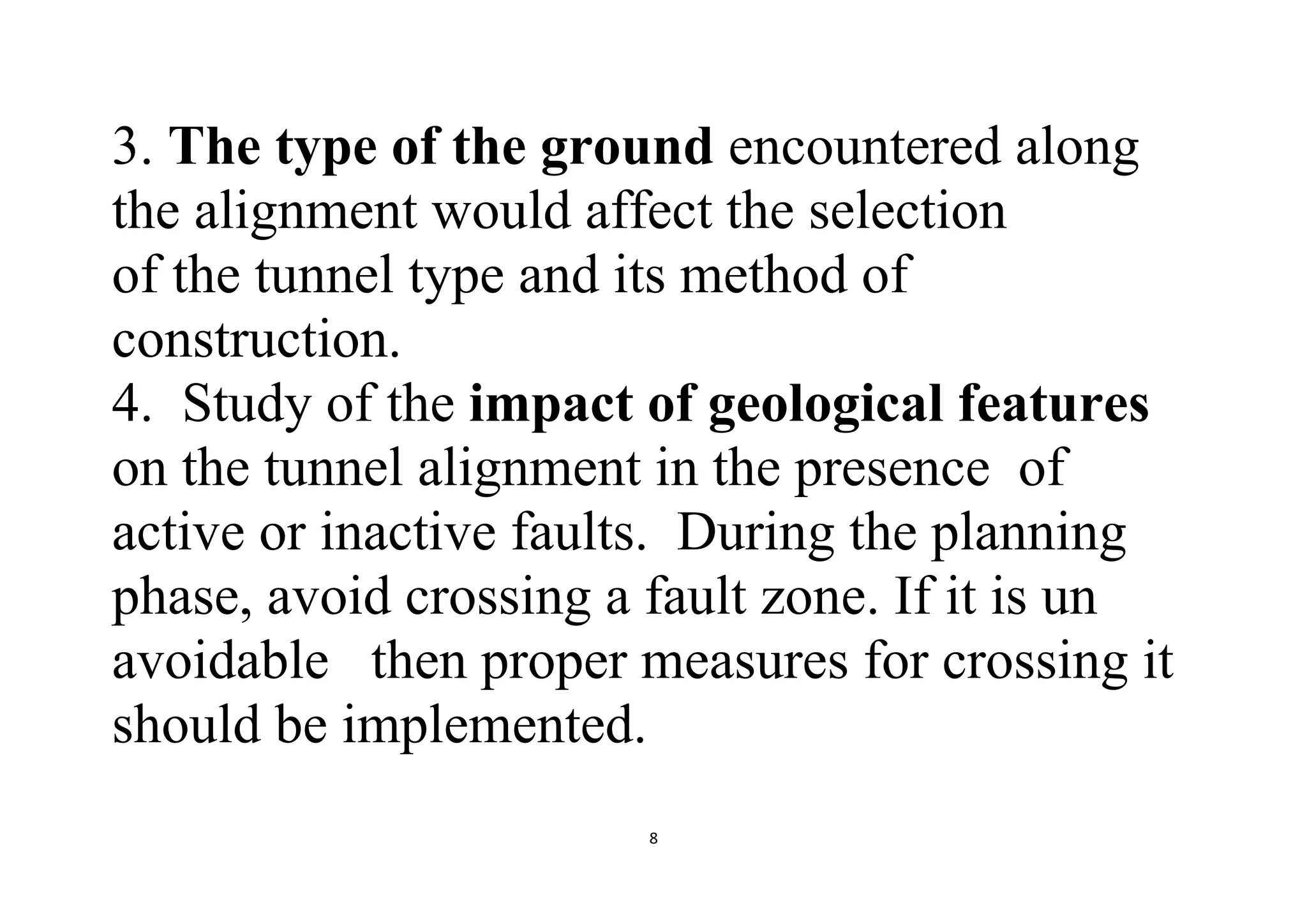 Geotechnical investigations for tunnelling | PDF