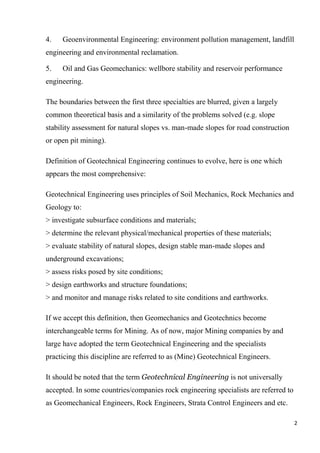 Geotechnical or Geomechanical? | PDF