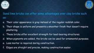 cement, bricks and their types. | PPTX