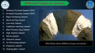 cement, bricks and their types. | PPTX