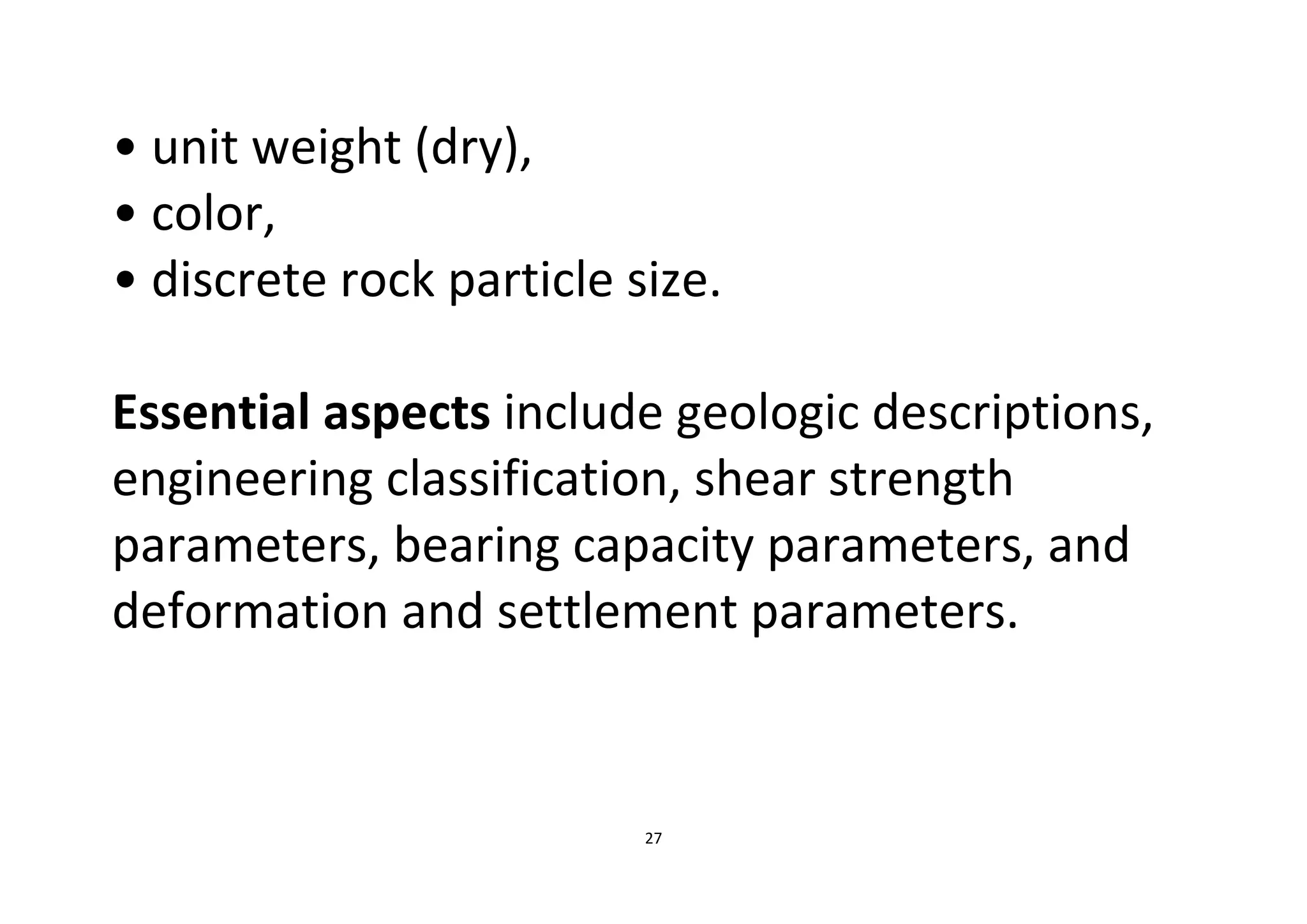 Geotechnical properties of rocks | PDF