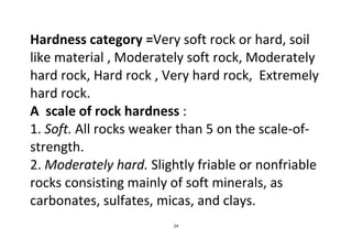 Geotechnical properties of rocks | PDF