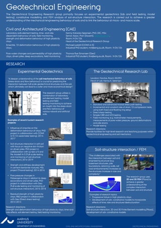 Geotechnical research group - Aarhus University Denmark | PDF