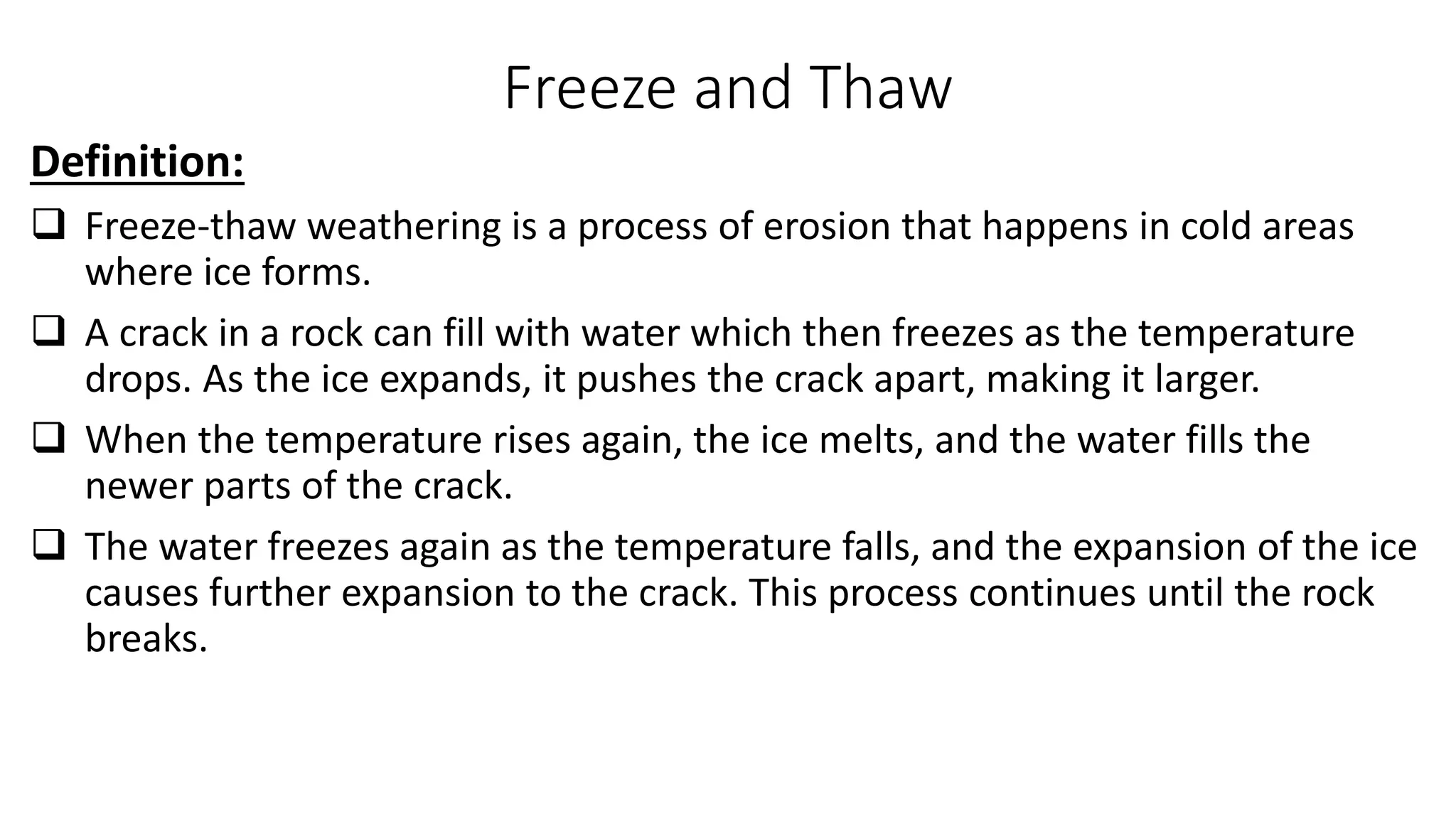 Freeze and Thaw and Seismicity Geotechnical presentation | PPTX
