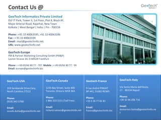 Geotech presentation 2012 | PPT