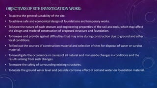 Geotech site investigation | PPT