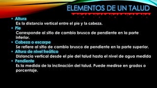 Geotecnia de taludes listo | PPTX