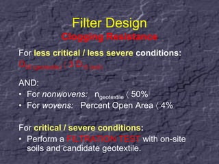Geotextile Filter Design | PDF