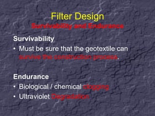 Geotextile Filter Design | PDF
