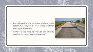 Geotextile In Civil Engineering.pptx | Civil Engineering Industry ...