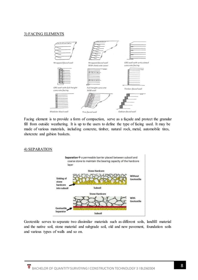 Geotextile mse wall report | DOCX | Needlework | Arts and Crafts