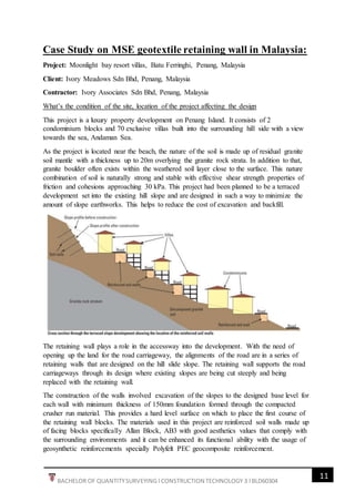 Geotextile mse wall report | DOCX | Needlework | Arts and Crafts