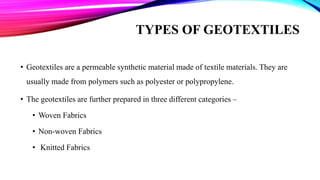 Geotextiles | PPTX