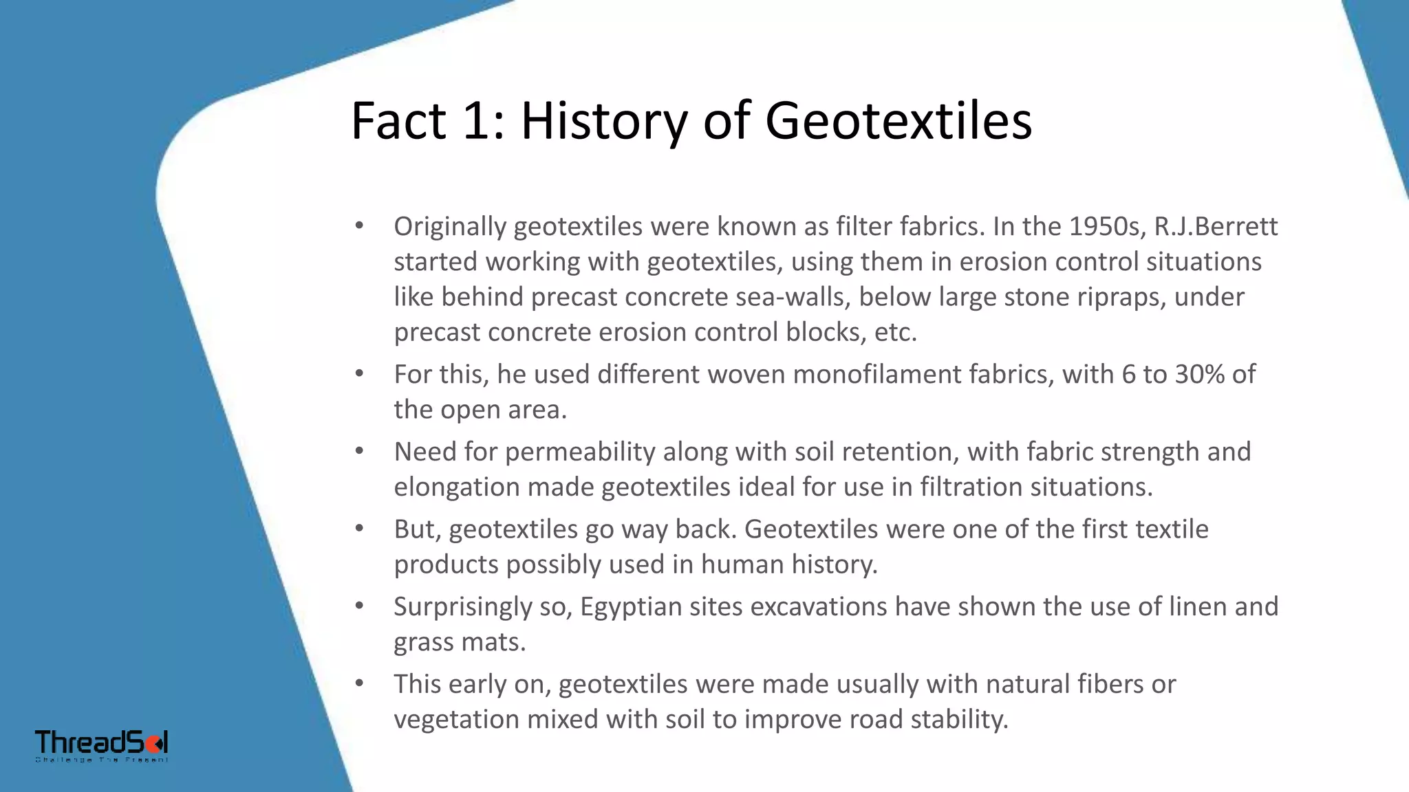 5 facts you need to know about Geotextiles | PPTX