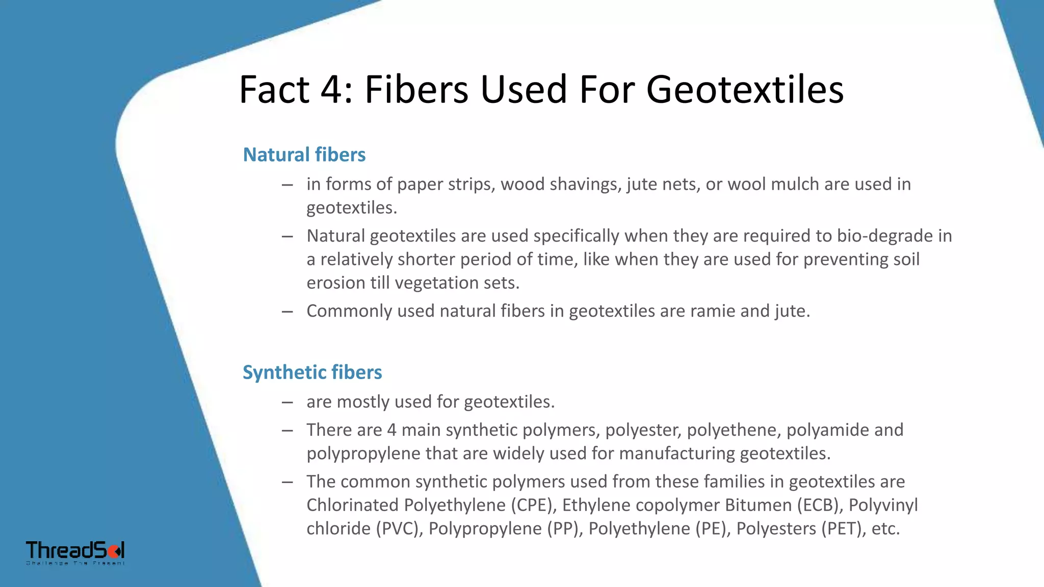 5 facts you need to know about Geotextiles | PPTX