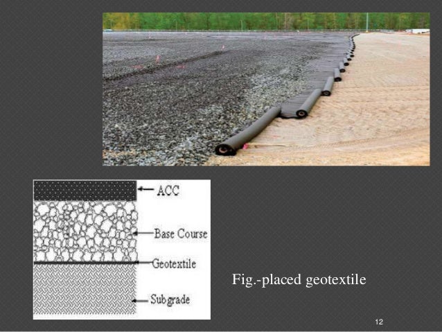 Geotextiles in pavement