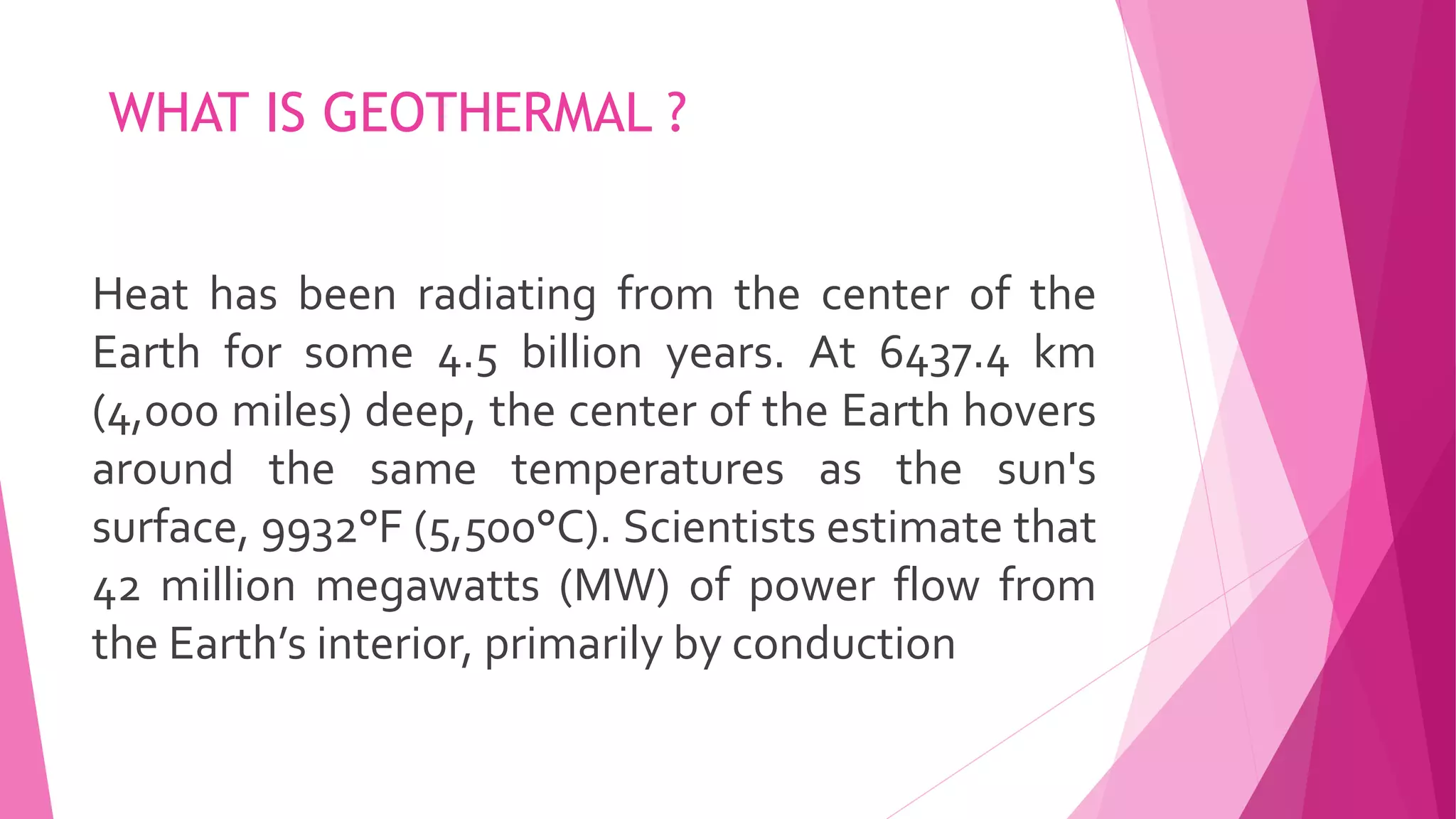 Geothermal Energy | PPTX