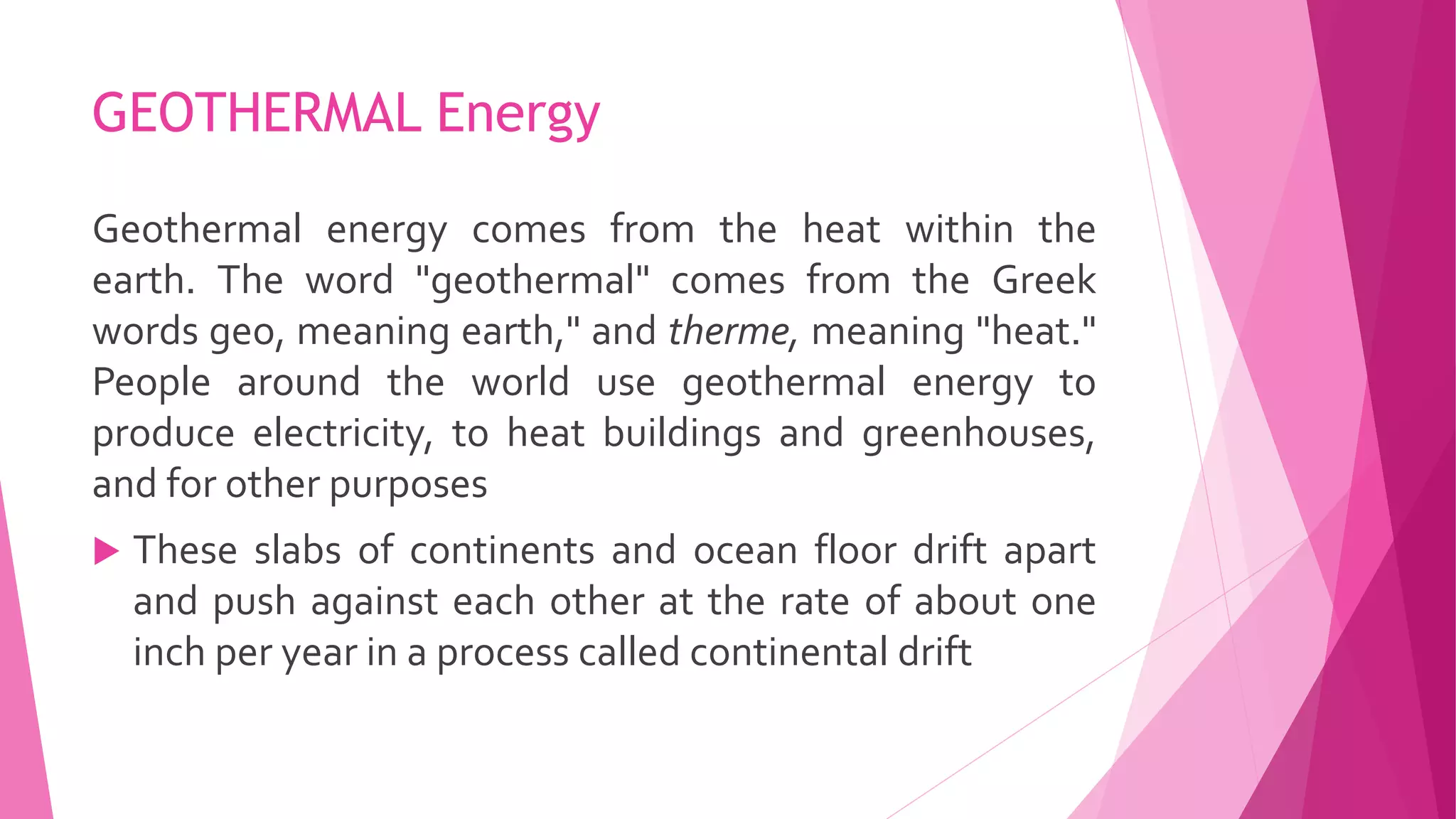 Geothermal Energy | PPTX