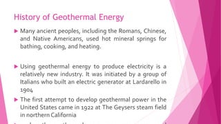 Geothermal Energy | PPTX