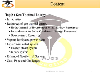 Geo Thermal Energy | PDF | Geography | Science