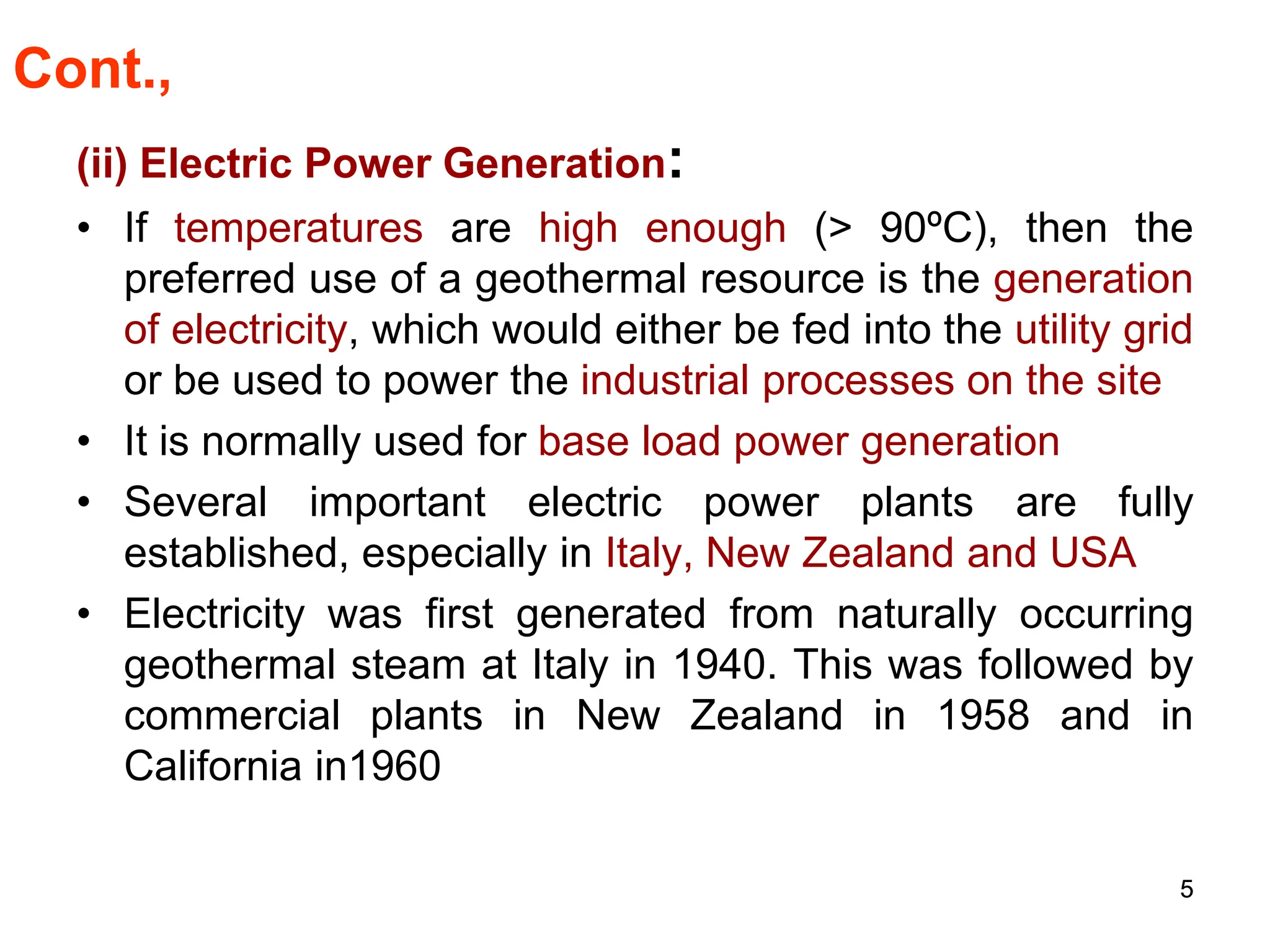 Geo Thermal Energy Principle and Working | PPT