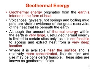 Geo Thermal Energy Principle and Working | PPT