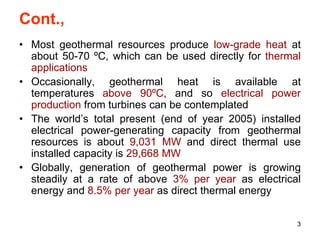 Geo Thermal Energy Principle and Working | PPT
