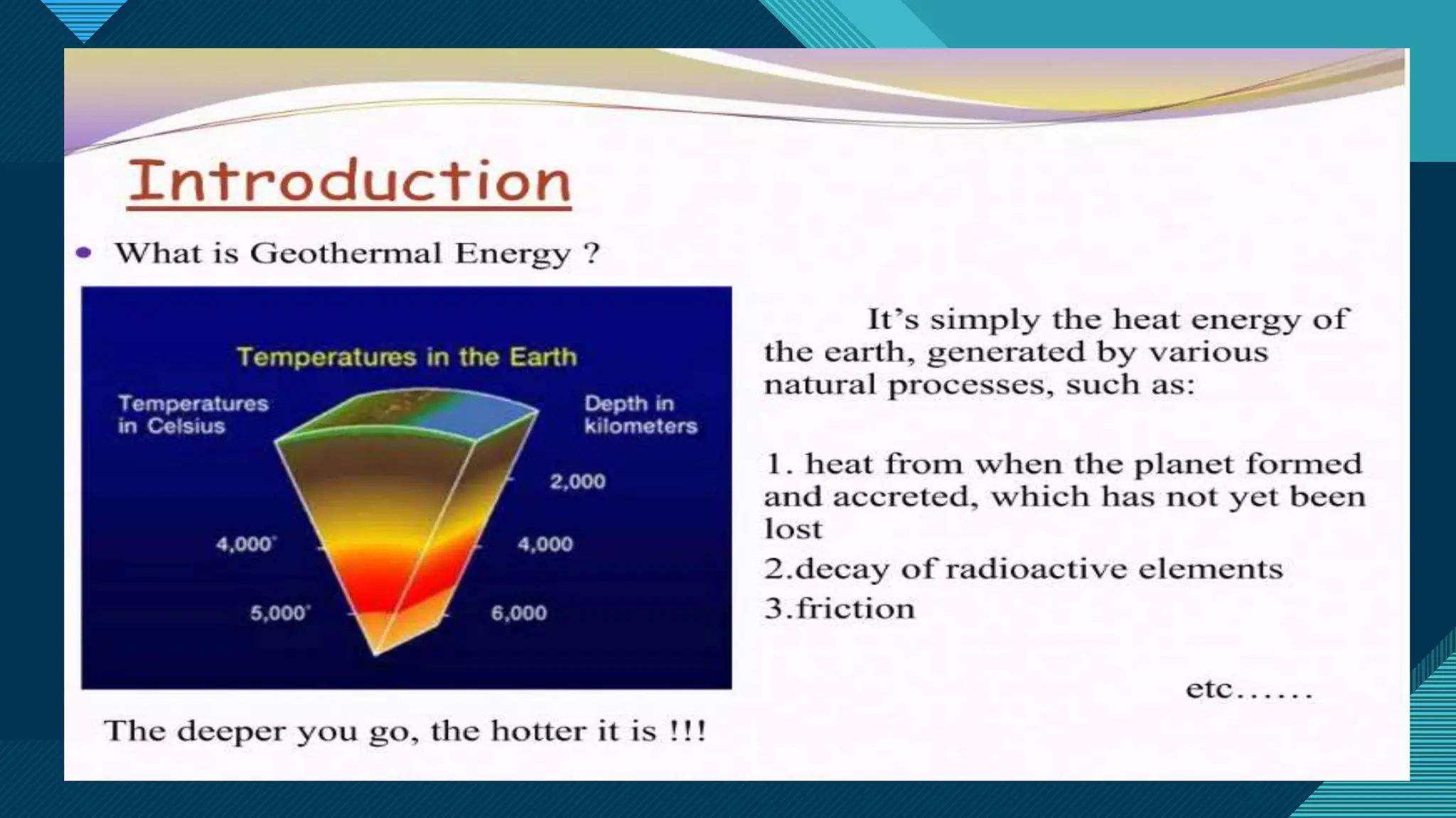 Geothermal-Energy Science 9 - Junior Hihg School | PPT