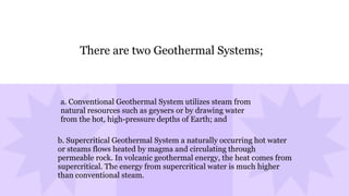 GEOTHERMAL-ENERGY-Harnessing the heat from the earth. | PPTX