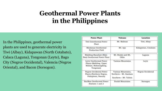 GEOTHERMAL-ENERGY-Harnessing the heat from the earth. | PPTX