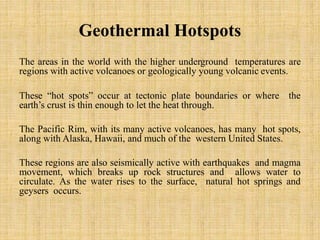 Geothermal Power Plant | PPTX