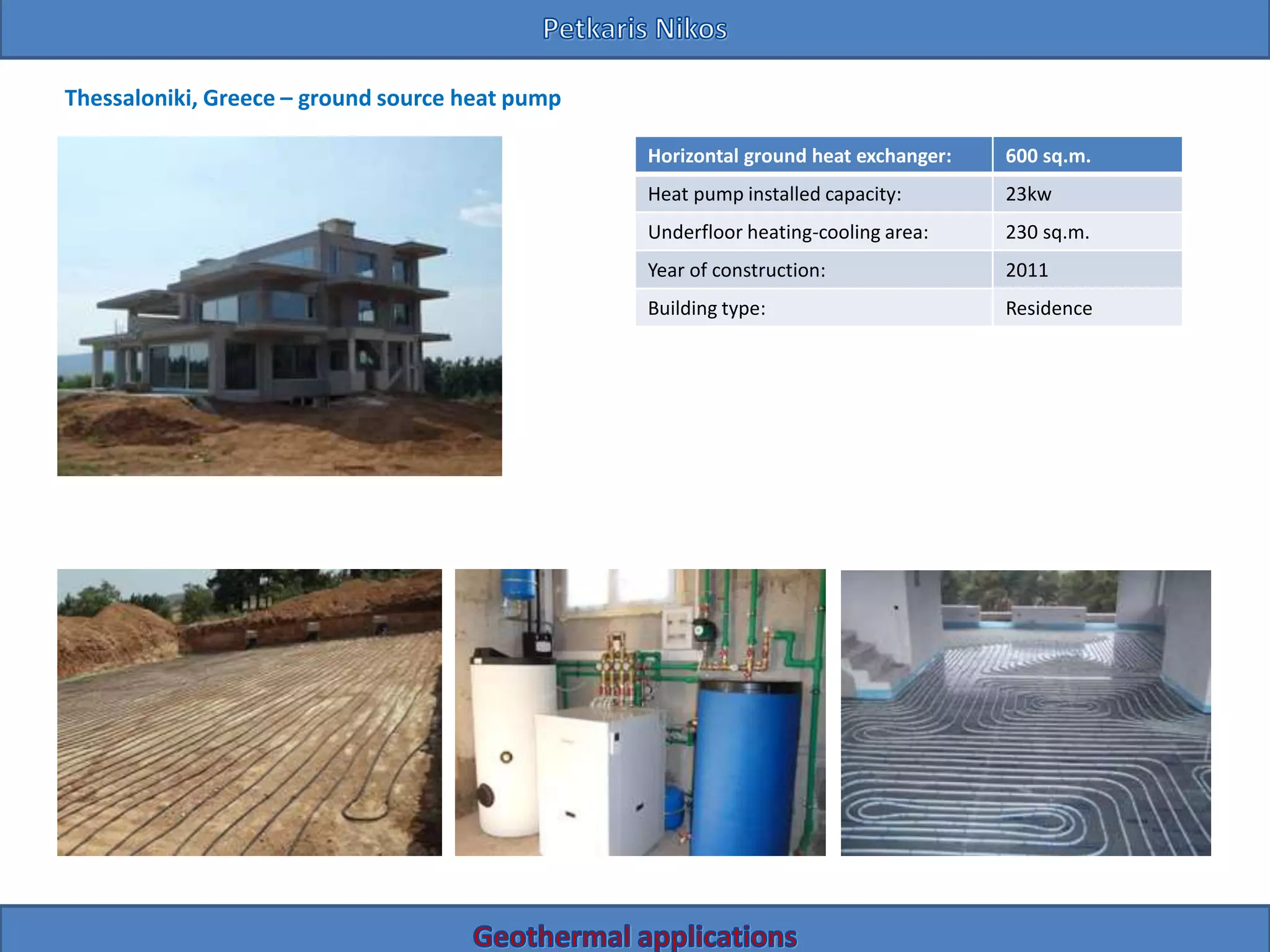 Geothermal applications | PPT