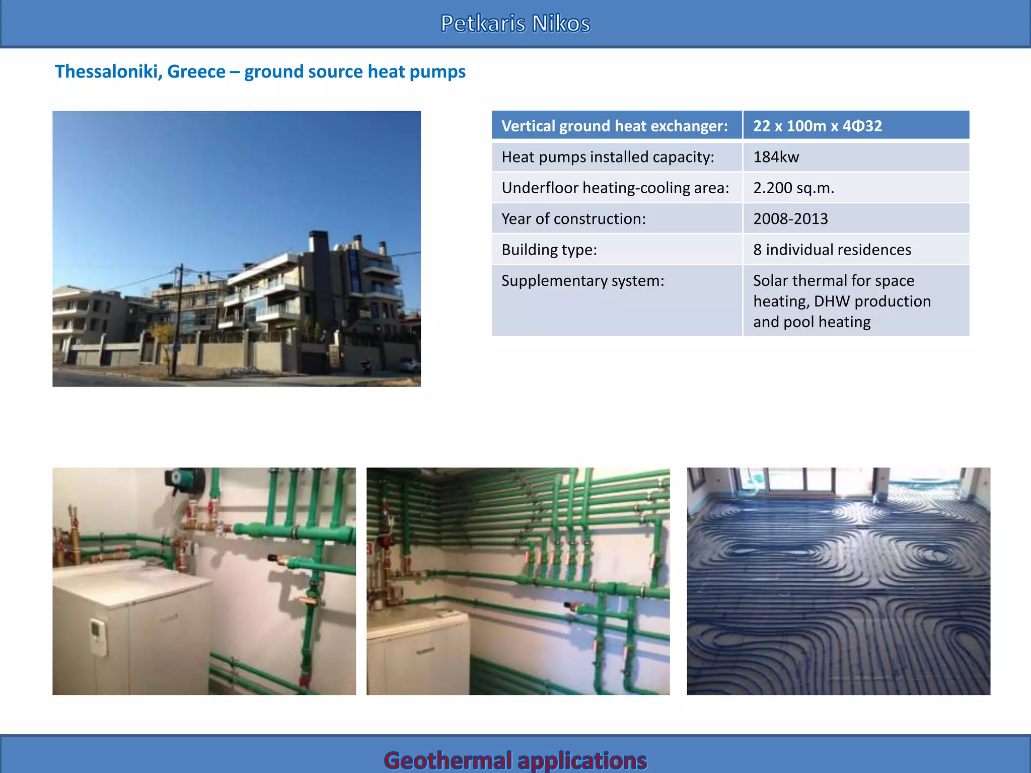 Geothermal applications | PPT