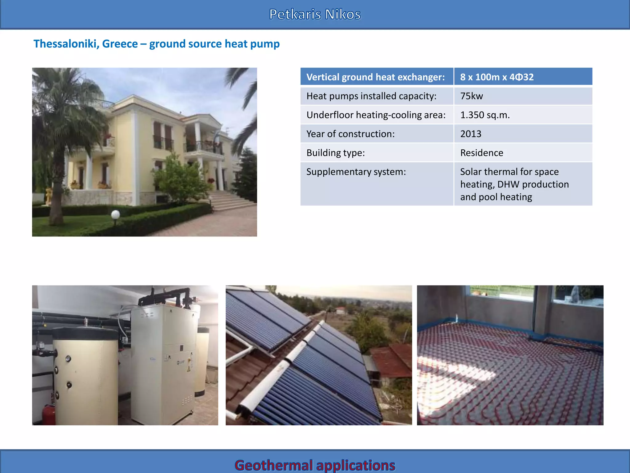 Geothermal applications | PPT