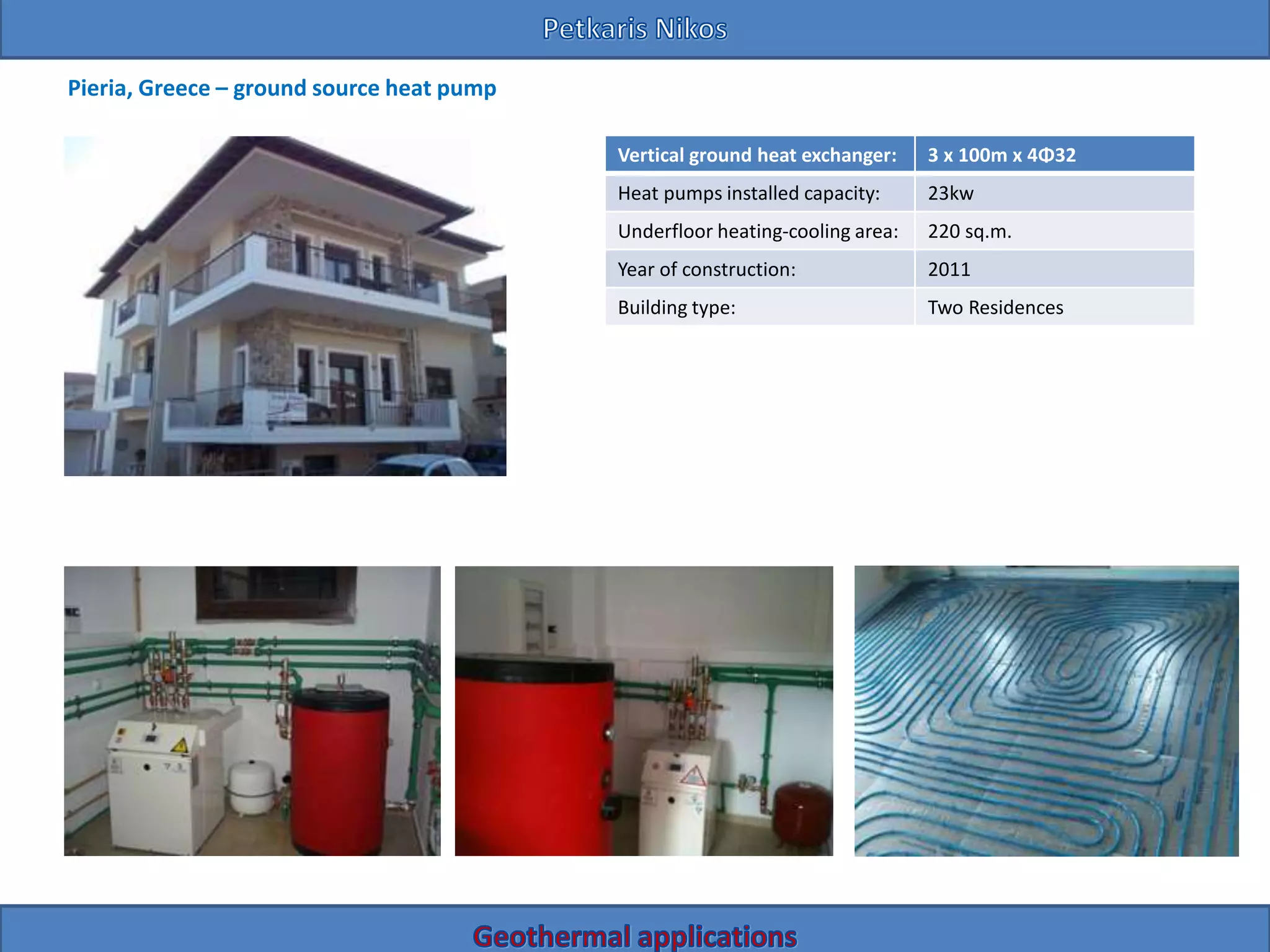 Geothermal applications | PPT
