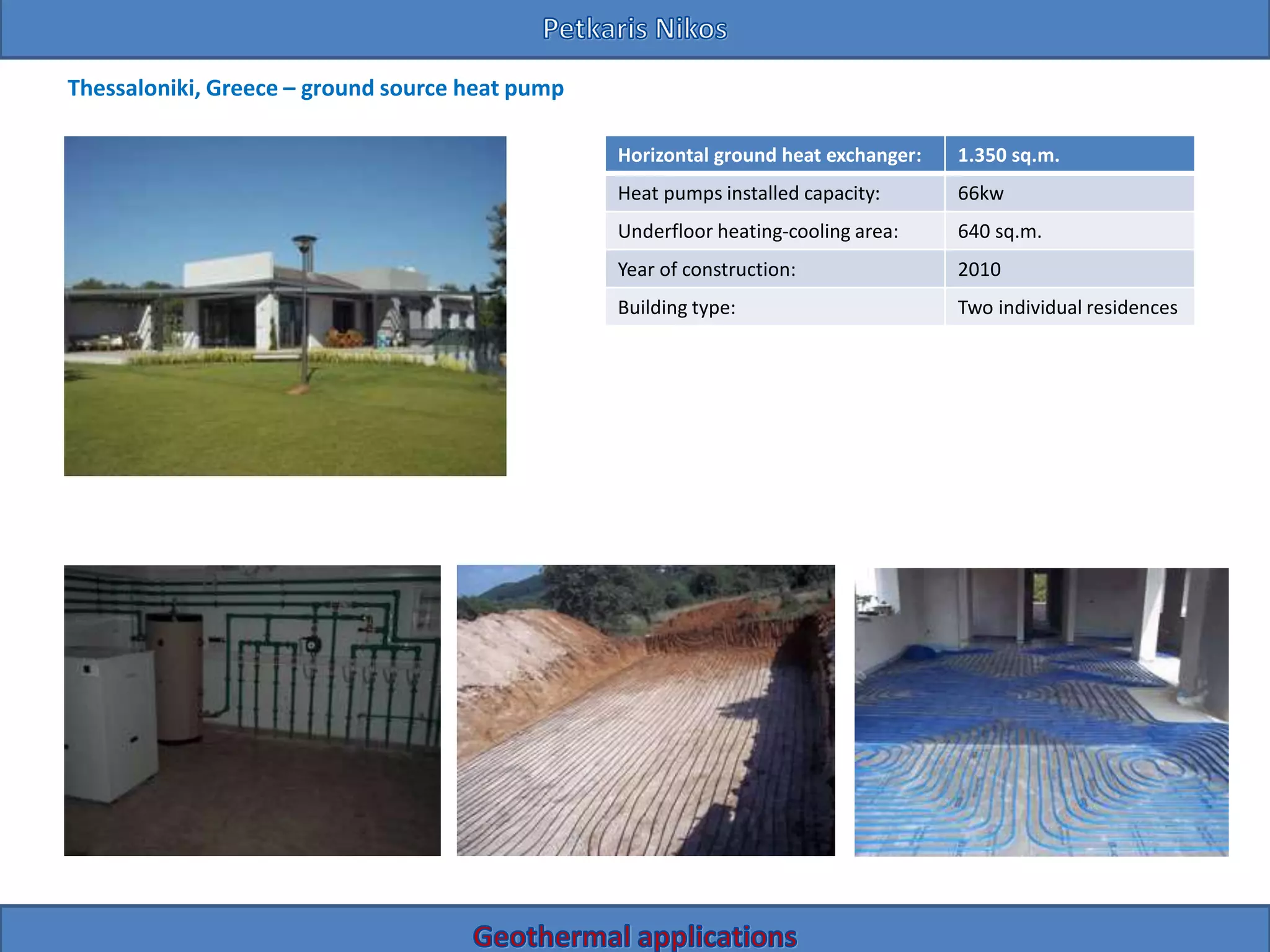 Geothermal applications | PPT