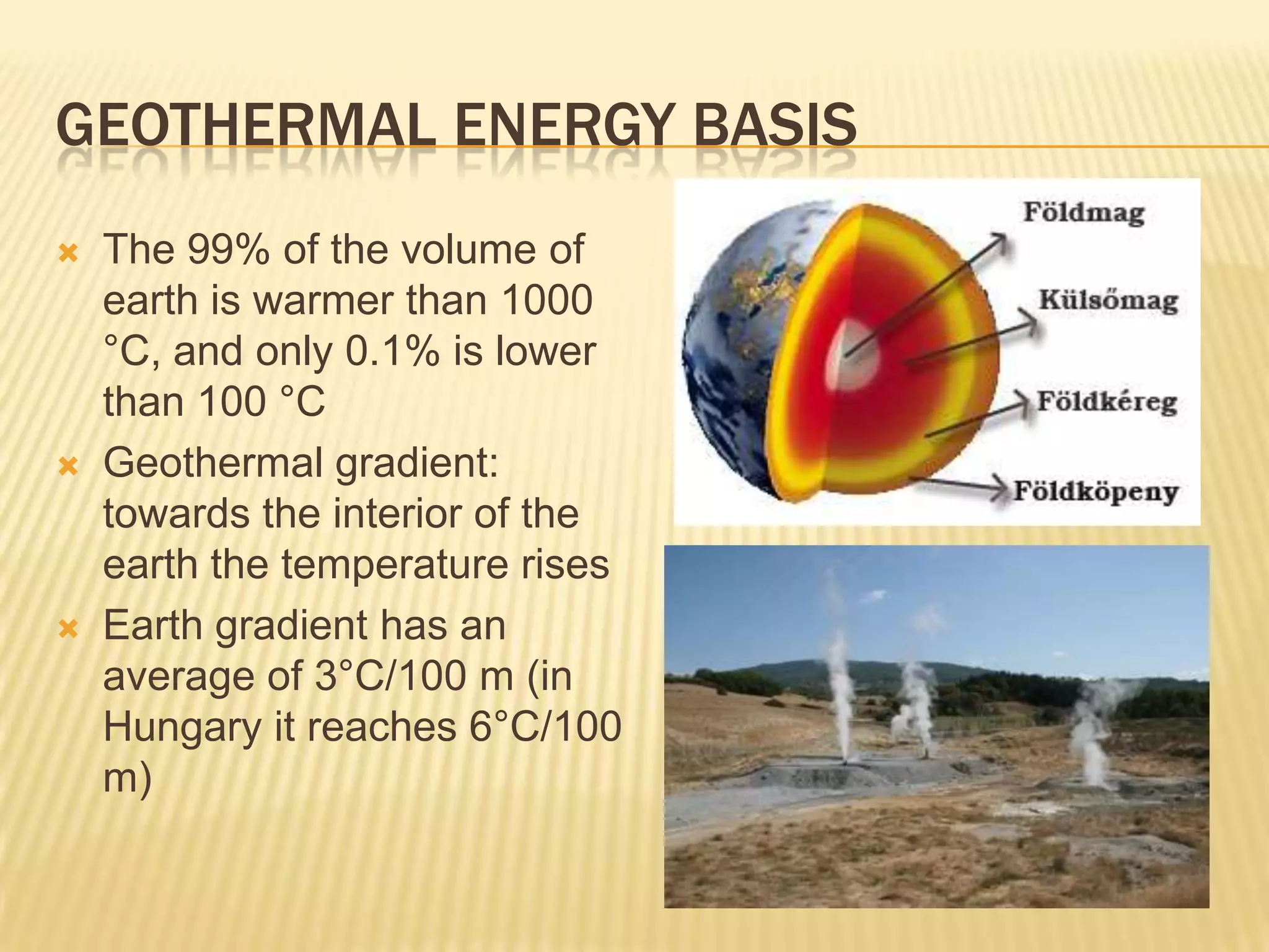 Geothermal energy case study: Tuscany and Hungary | PPTX