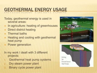 Geothermal energy case study: Tuscany and Hungary | PPTX