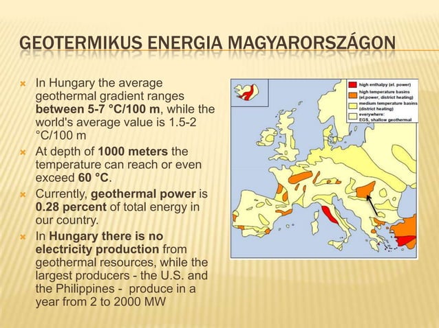 Geothermal energy case study: Tuscany and Hungary | PPTX