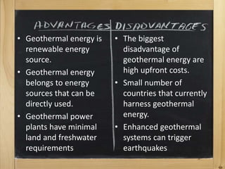 Advantages And Disadvantages Of Geothermal Energy