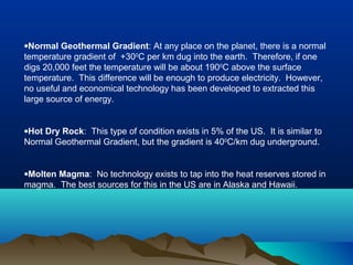 Geothermal energy | PPT | Power and Energy Industry | Industries