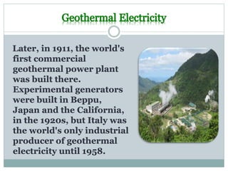 Geothermal energy | PPTX