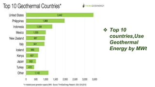 Geothermal energy | PPTX | Power and Energy Industry | Industries