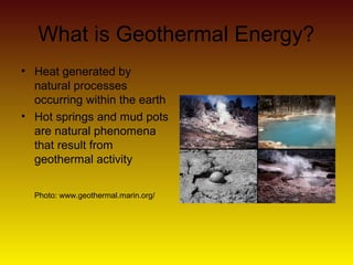 Geothermal energy | PPT