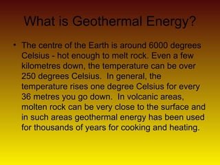 Geothermal energy | PPT
